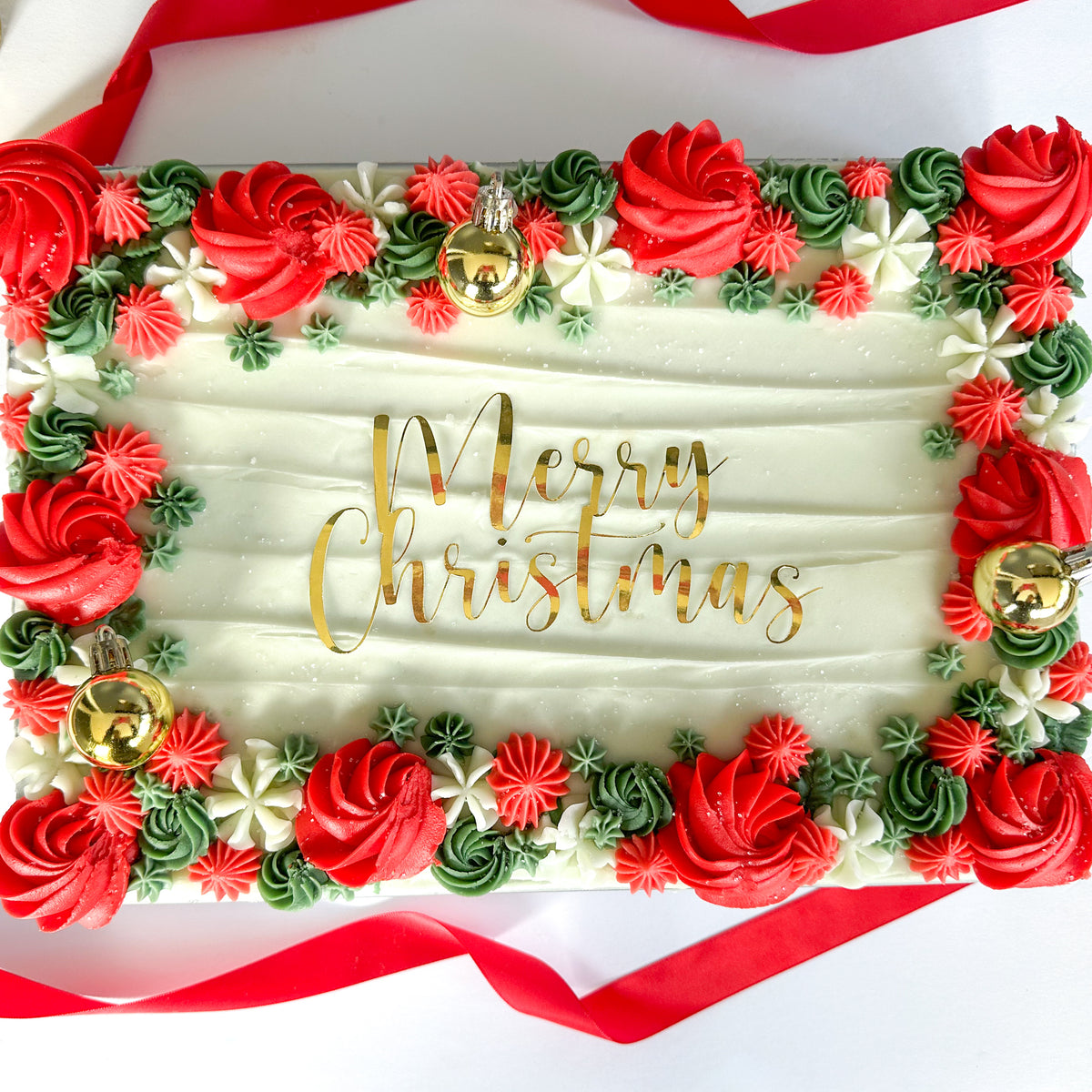 Christmas Sheet Cake – Main Street Cakes